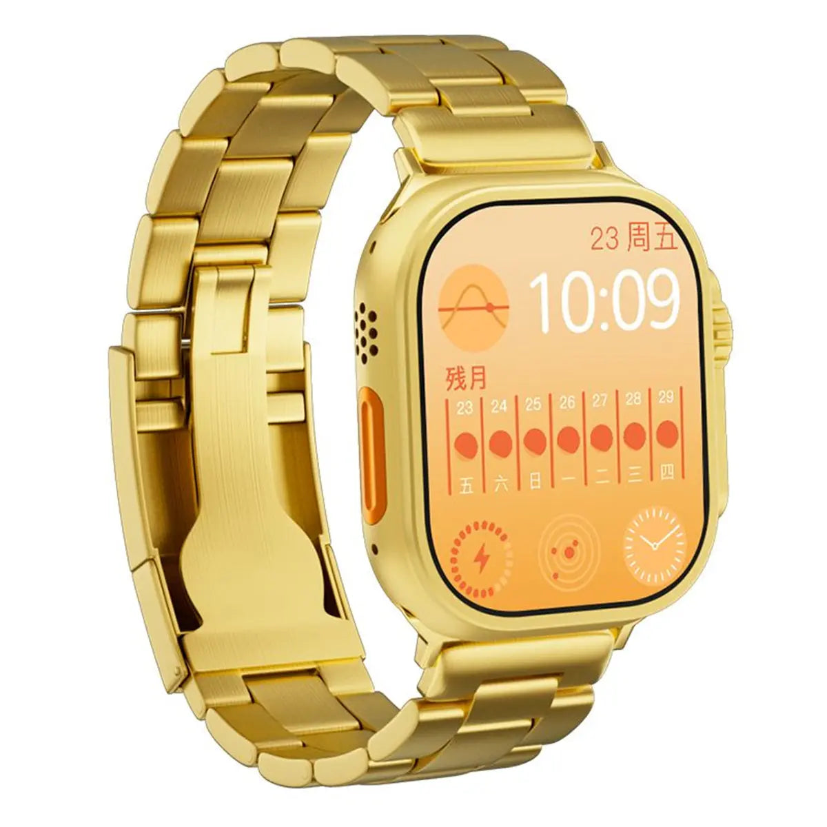 Reloj Smartwatch H9 Ultra Fralugio Metal Dorado De Lujo Nfc - Fralugio